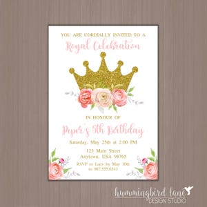 Tiara invitation | Etsy