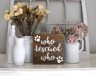 Rescue dog sign | Etsy