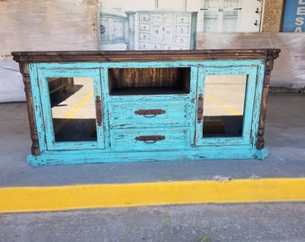 Rustic tv stand | Etsy