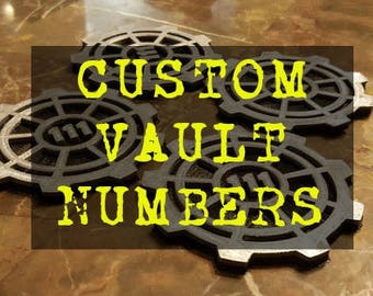 Personalized Vault Door Themed Plaque / Sign Custom Wording