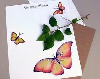 Butterfly stationery | Etsy
