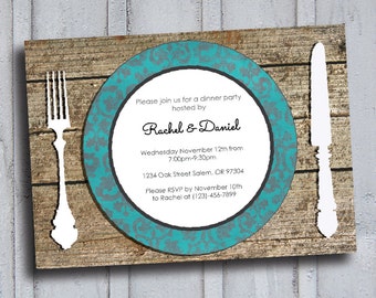 Invitation plate | Etsy