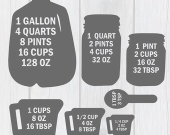 Measuring cups svg | Etsy