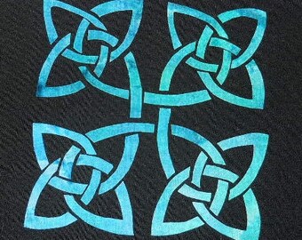 Kitenge Cross Celtic Knot Block Quilt Applique Pattern SMALL