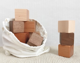 Wood stacking blocks | Etsy