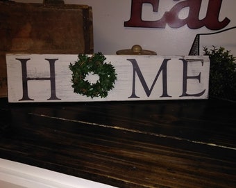 Rustic home sign | Etsy