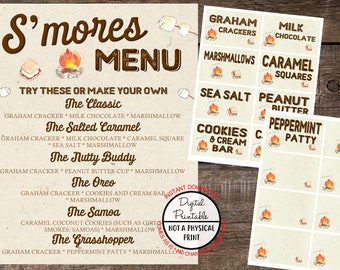 Smore bar sign | Etsy