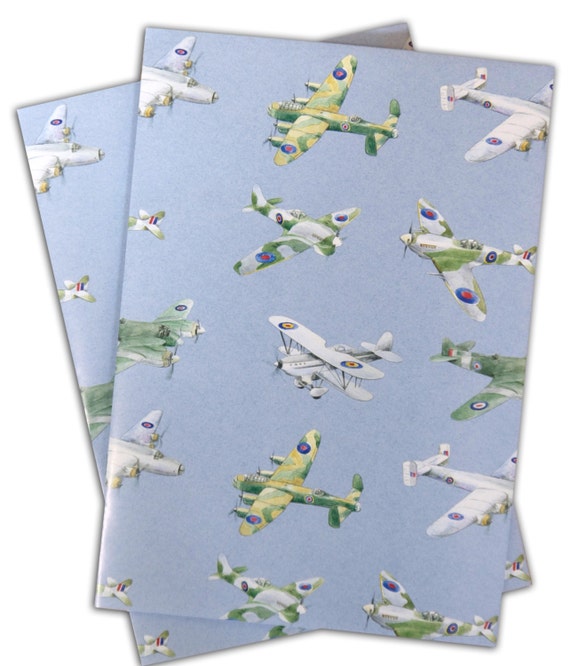 Plane aeroplane airplane wrapping paper