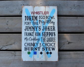 Ski run signs Custom 3ft