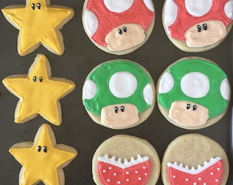 Mario cookies | Etsy