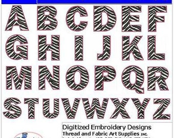 Zebra alphabet | Etsy