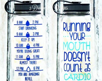 Motivational water bottle | Etsy