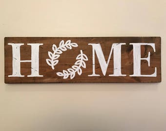 Rustic home sign | Etsy