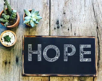 Hope sign | Etsy