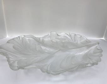 Large glass platter | Etsy