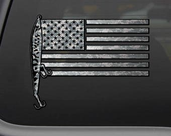 Fishing decal | Etsy