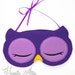 Owl Sleep Mask Embroidery Design sleep mask machine