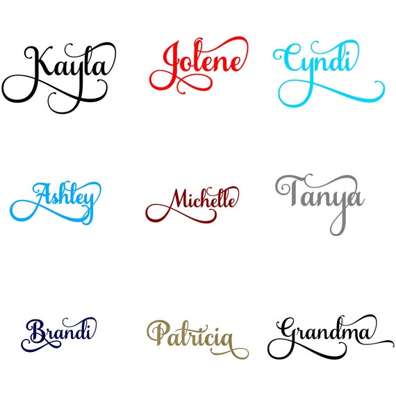 Fancy NAME WALL DECAL for kid's room Nursery