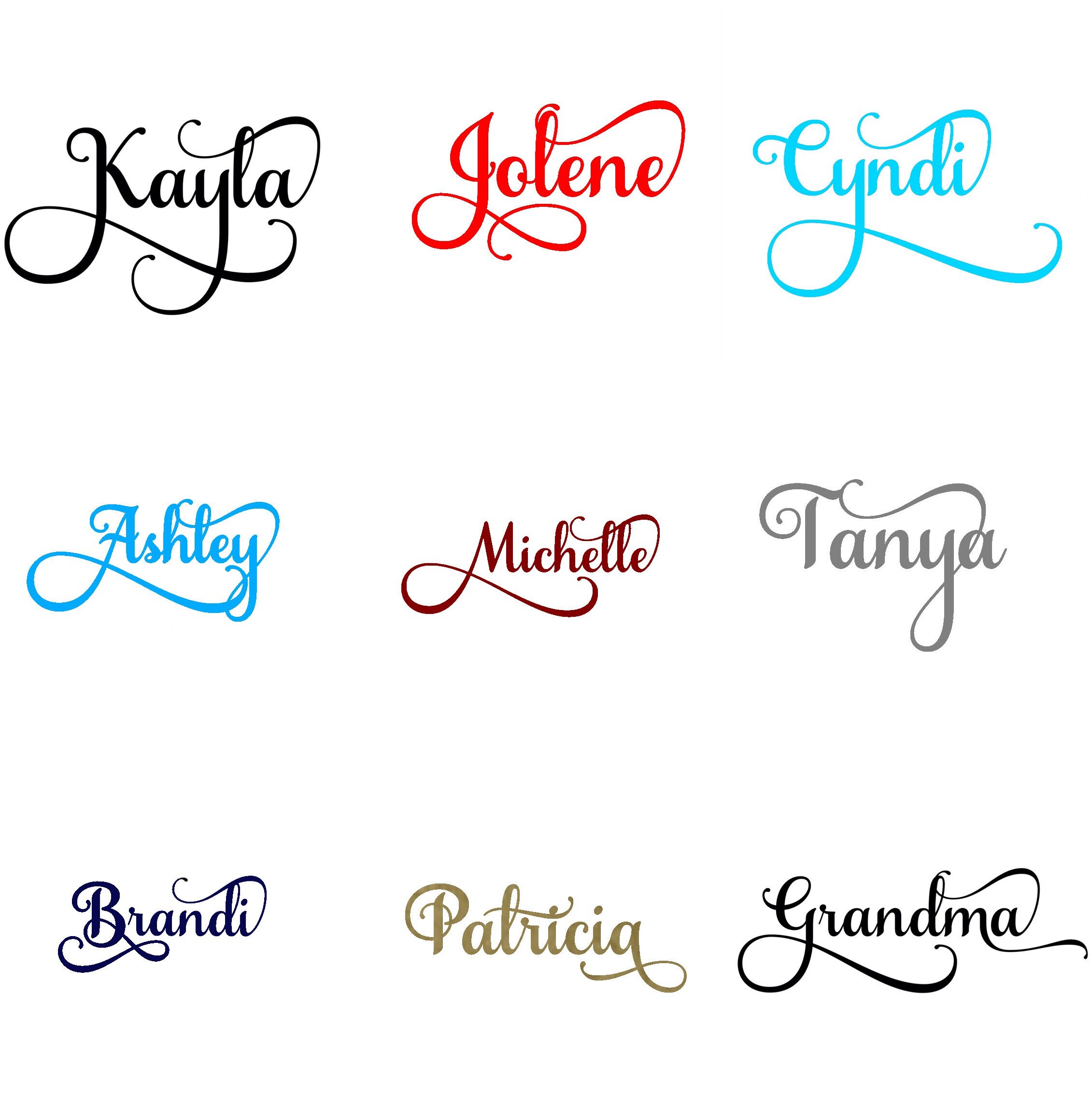 Fancy NAME WALL DECAL for kid's room Nursery