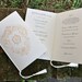 100 Vintage Classic Wedding Programs with Tassels