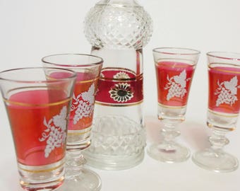 Cranberry glass | Etsy