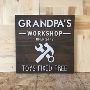 Woodshop sign | Etsy