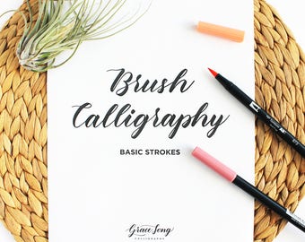 Hand Lettering Practice Sheets Modern Calligraphy Guide