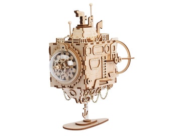 3D Wooden Puzzle Moving Model Kit DIY Moving Mechanical Wooden