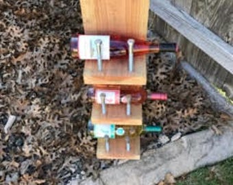 Industrial wine rack | Etsy