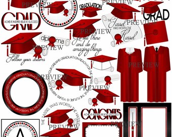 Graduate clipart | Etsy
