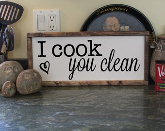 Rustic kitchen sign | Etsy