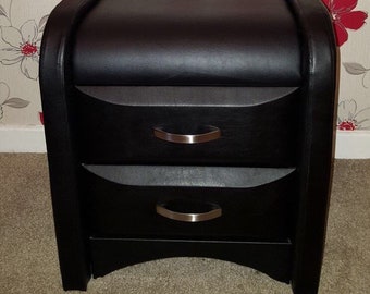 Zebra Print handpainted French provincial Night Stand