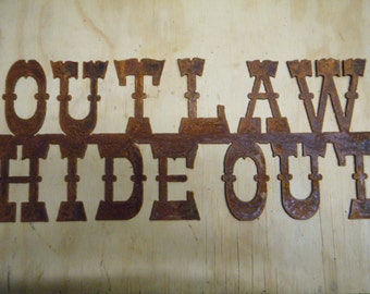 Outlaw sign | Etsy