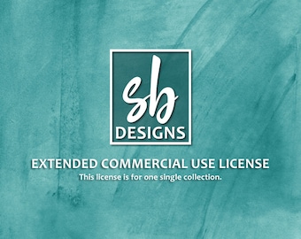Extended Commercial License by JennyL Designs Shop at up to