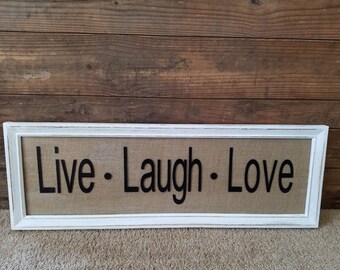 Live laugh love sign | Etsy