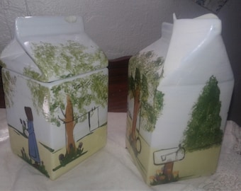 Vintage milk carton | Etsy