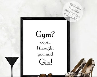 Gin poster | Etsy