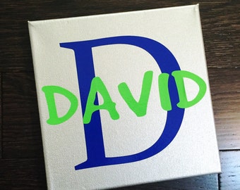 Name canvas | Etsy