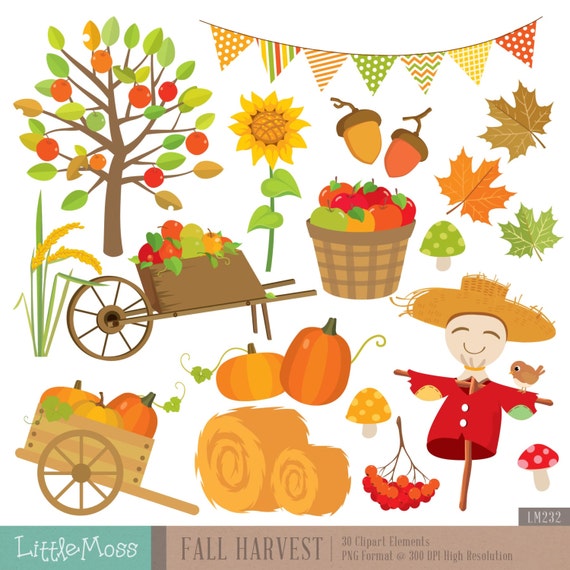 Fall Harvest Digital Clipart