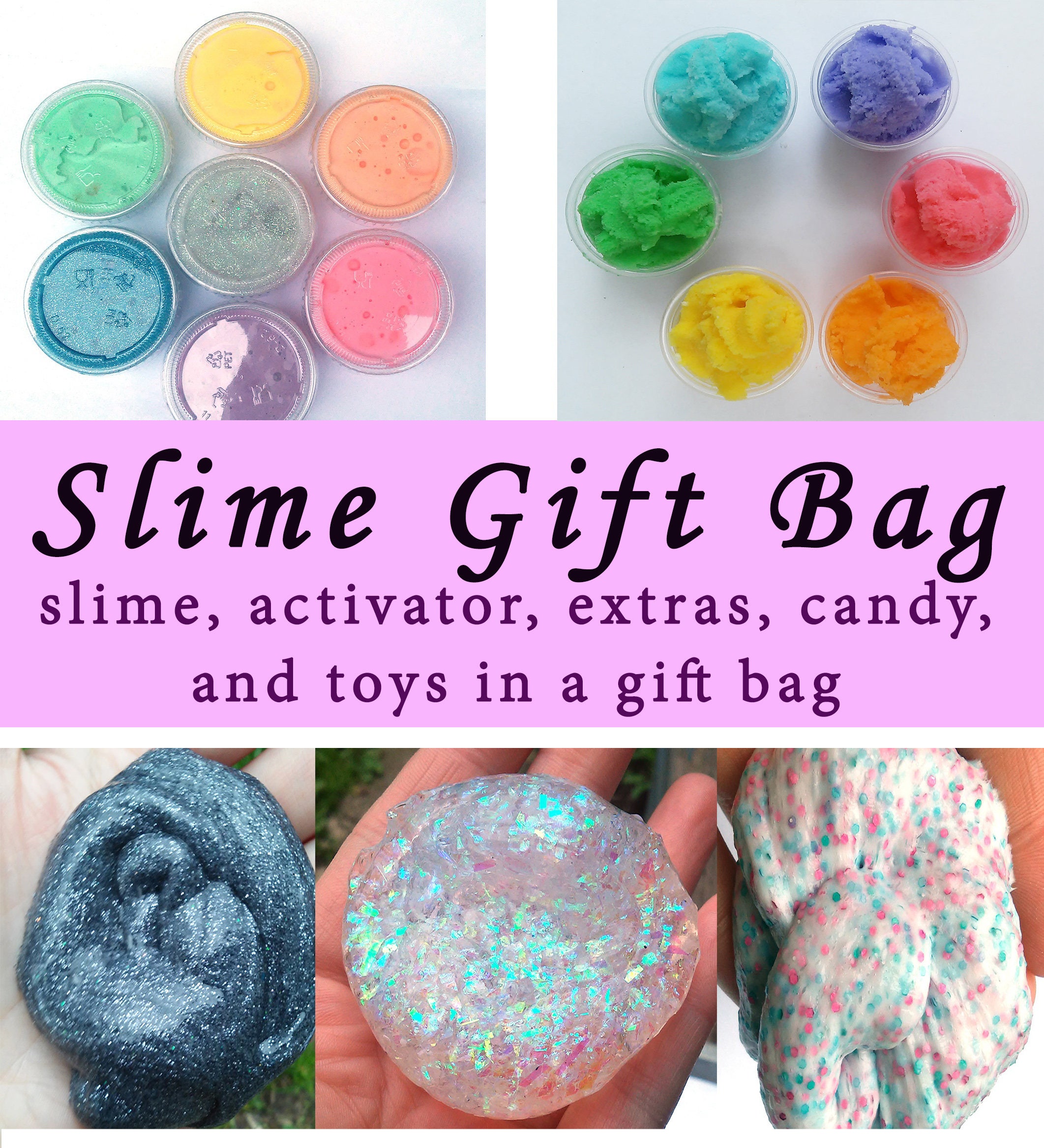 Slime Gift Bag Mystery Slime Package Surprise Extras Foam