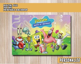 Spongebob banner | Etsy