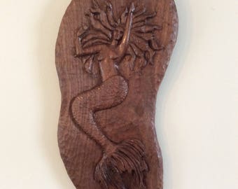 Carved mermaid | Etsy