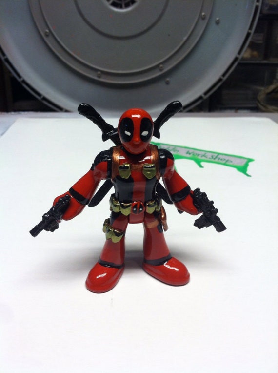 Items similar to Deadpool custom imaginext figure on Etsy