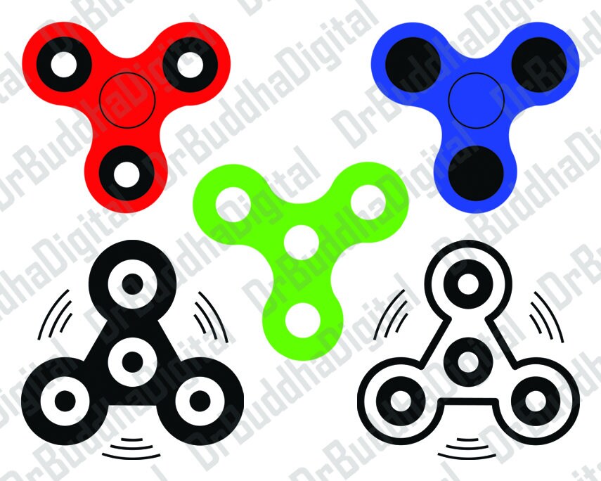 Sale Fidget Spinner SVG Collection Fidget Spinner DXF