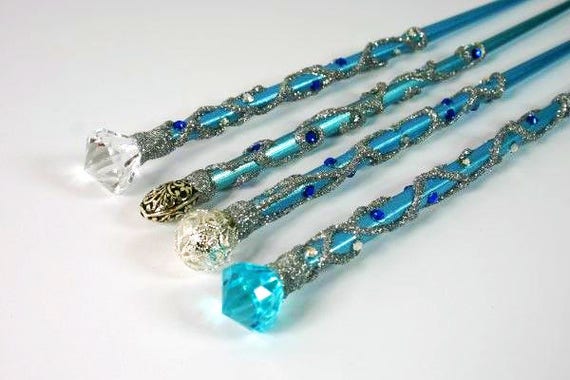 Frozen Blue Magic Wand Ice Princess Wizard Wand Fairy Wand