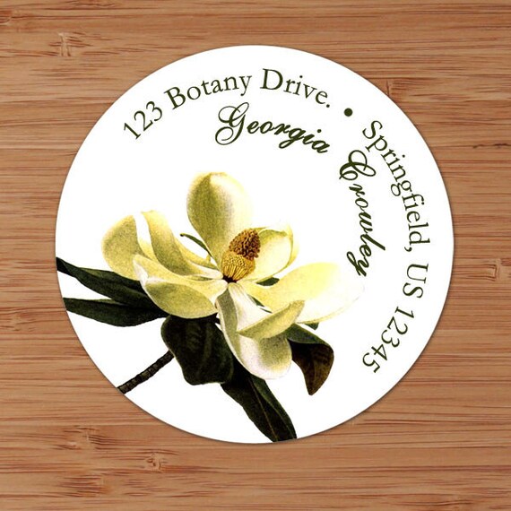Southern Magnolia Address Labels or Stickers