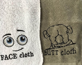 Butt face towel | Etsy