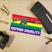 Gun Rights ARE Minority Rights Flag Decal Color