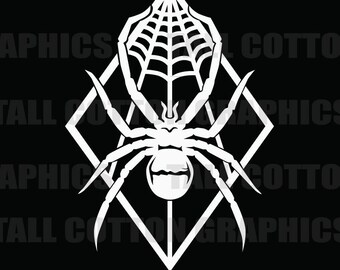 Spider web decal | Etsy
