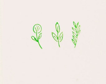 Botanical stamp | Etsy